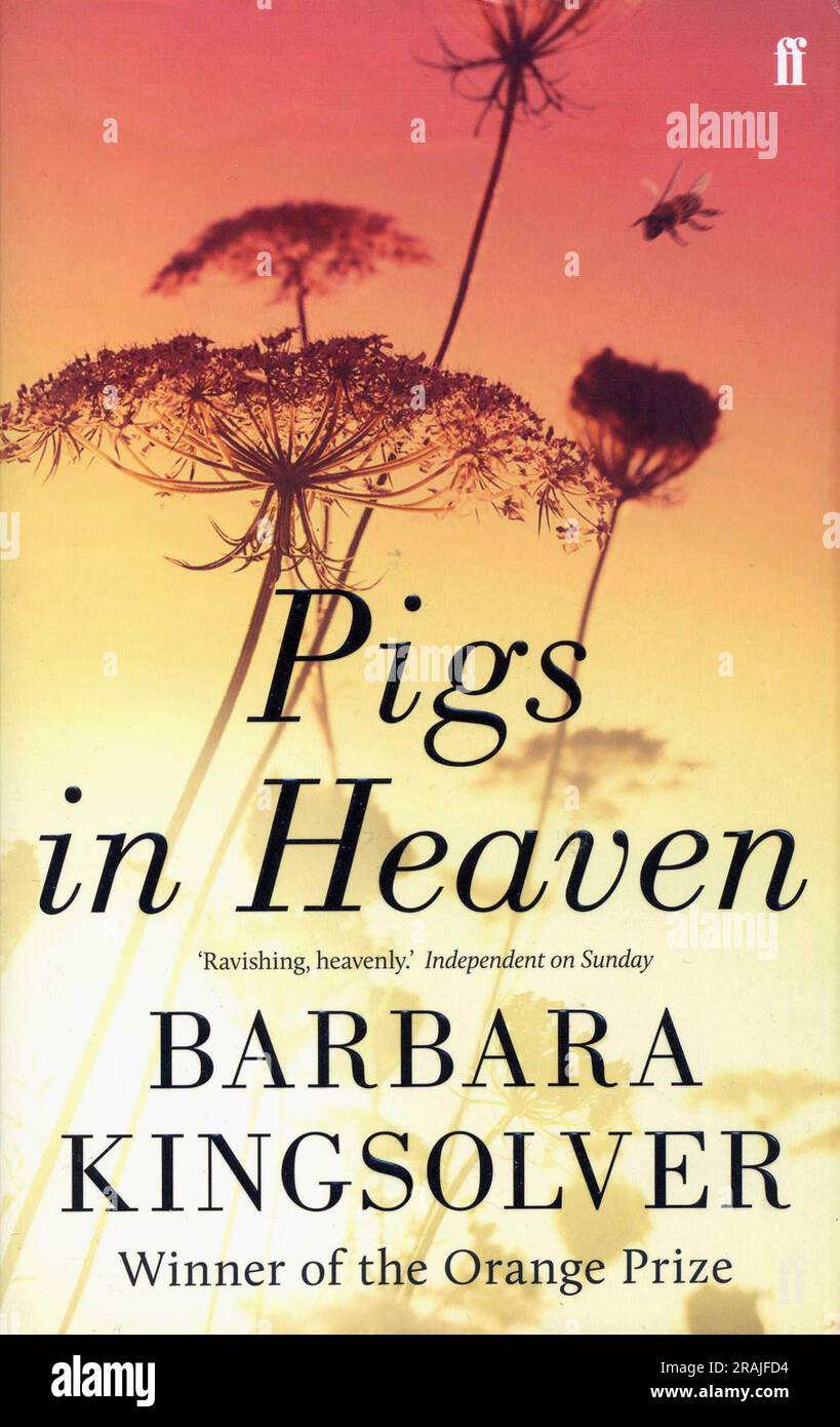 Book cover. "Pigs in Heaven" by Barbara Kingsolver Stock Photo - Alamy