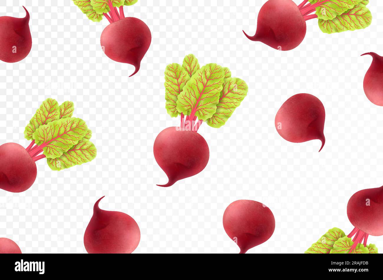 Flying beet. Falling beetroots, whole and slices isolated on ...