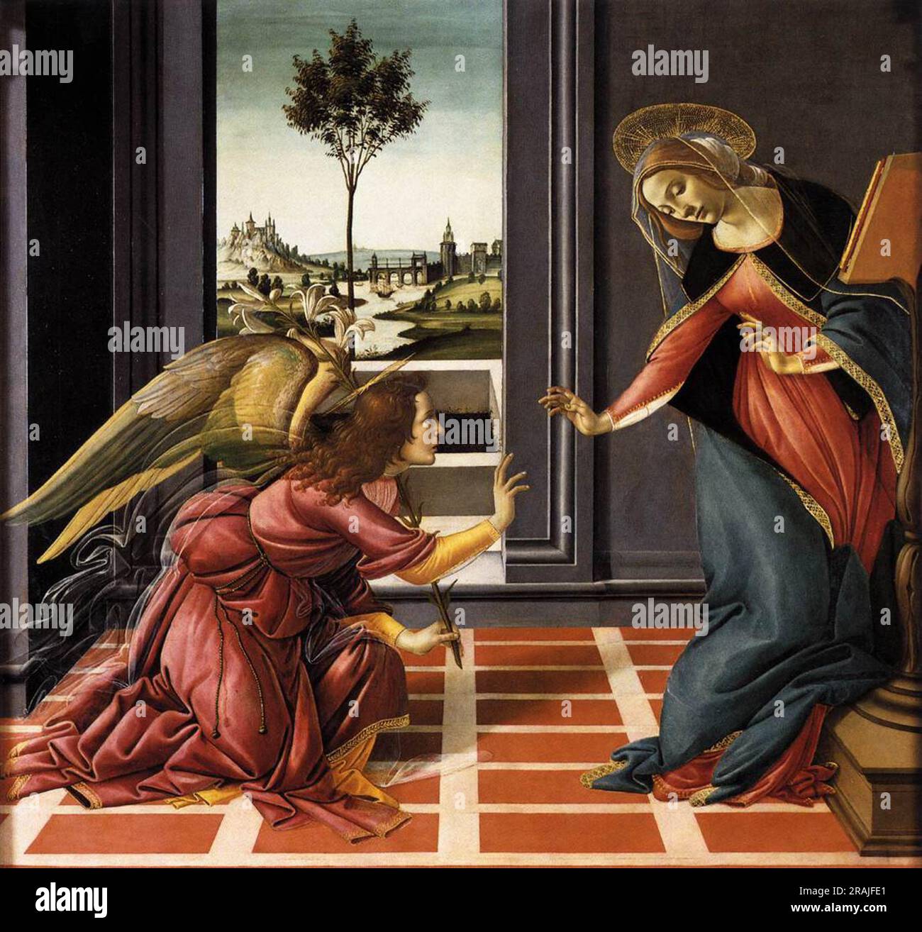 Botticelli cestello annunciation hi-res stock photography and images ...