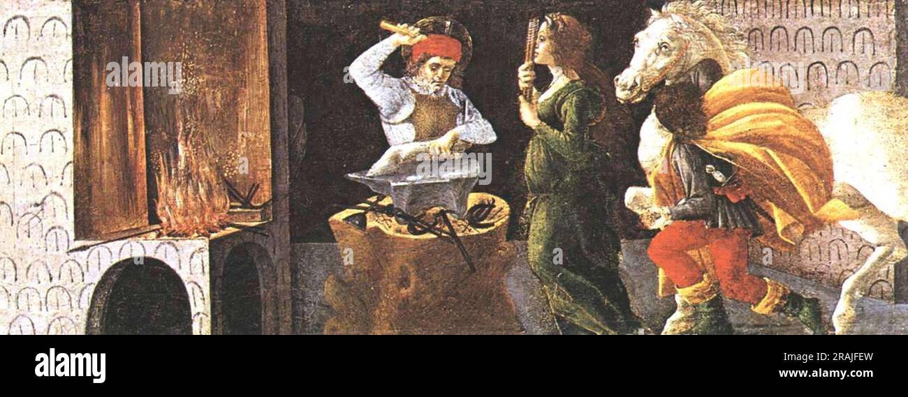 The Miracle of St. Eligius, predella panel from the Altarpiece of St ...