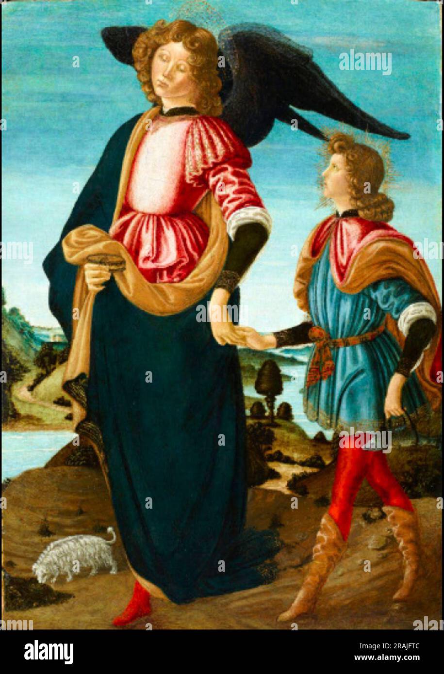 Archangel raphael and tobias botticini hi-res stock photography and ...