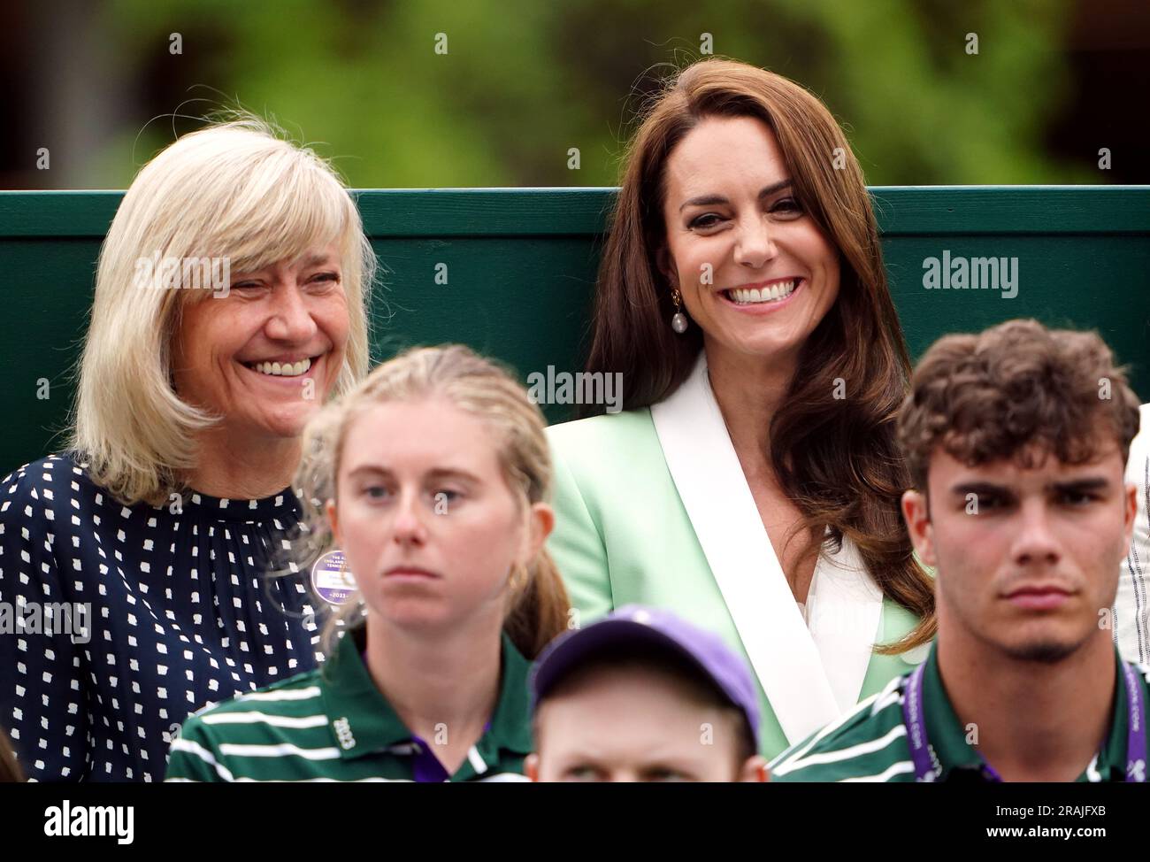 The Princess of Wales alongside Deborah Jevans watching Katie Boulter ...