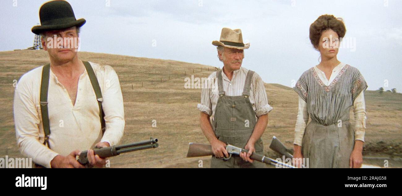 OKLAHOMA CRUDE 1973 Columbia Pictures film with from left: George C ...