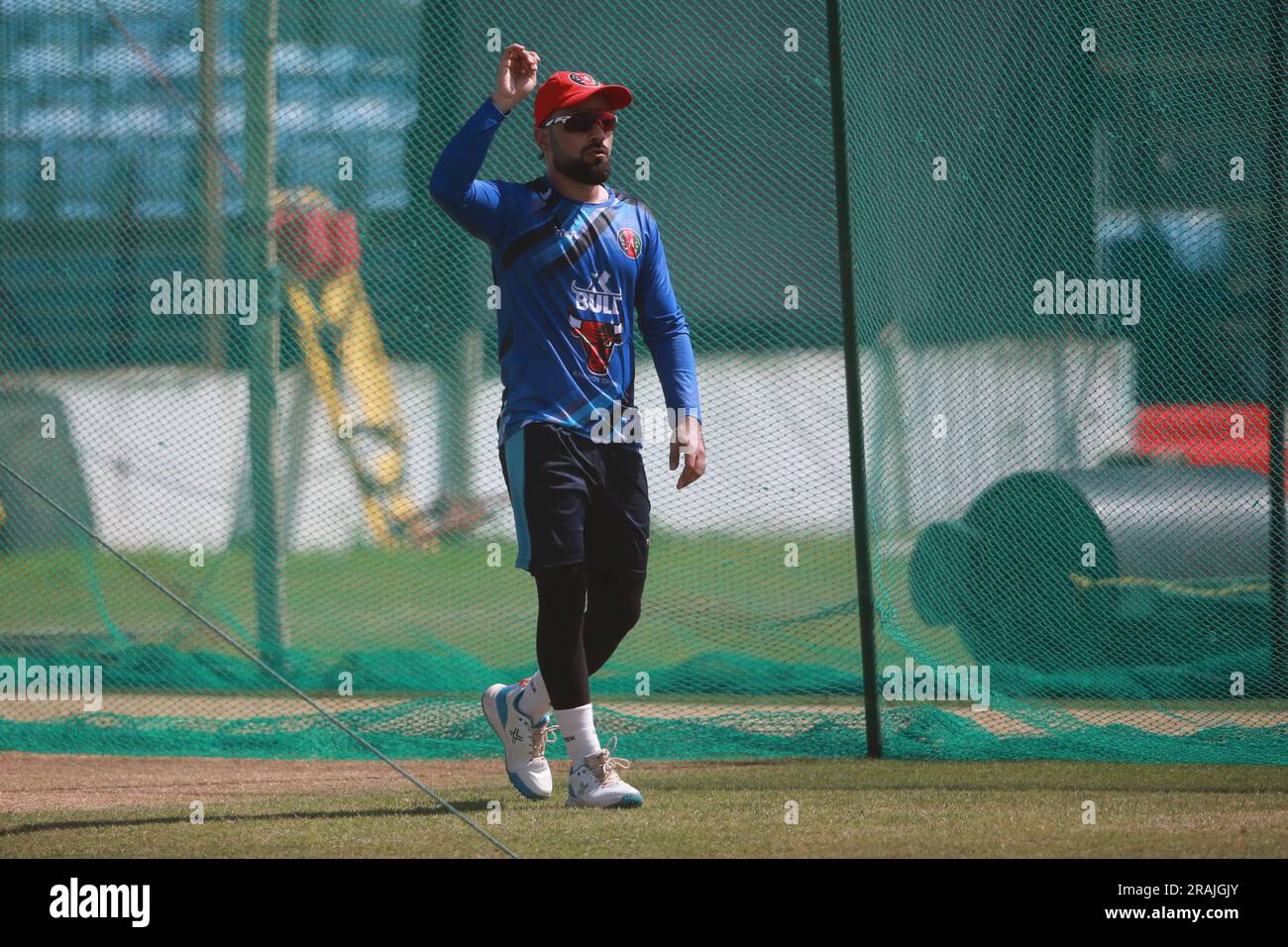 Afghanistan Star cricketer Rashid Khan during the Afghanistan ...