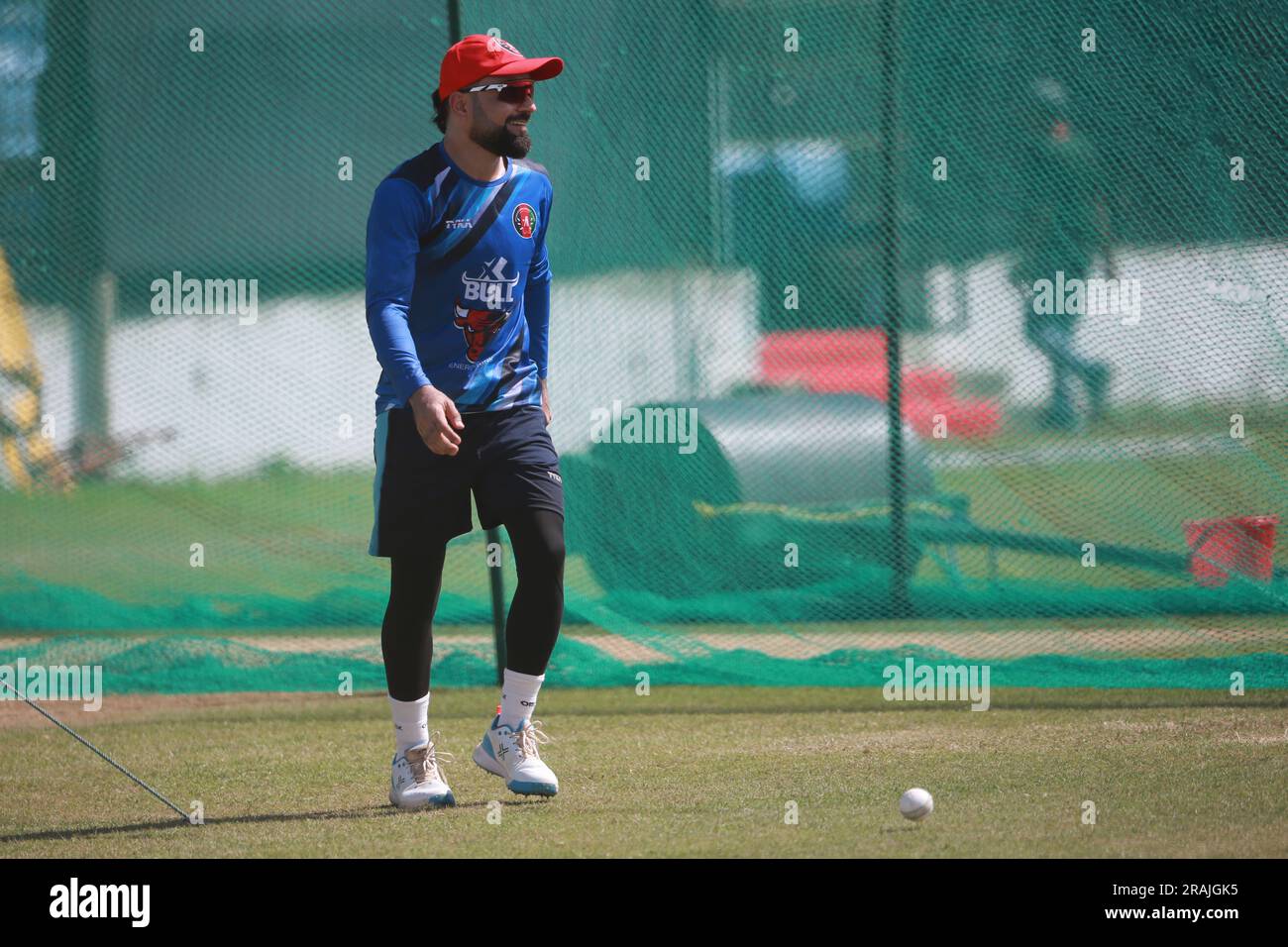 Afghanistan Star cricketer Rashid Khan during the Afghanistan ...
