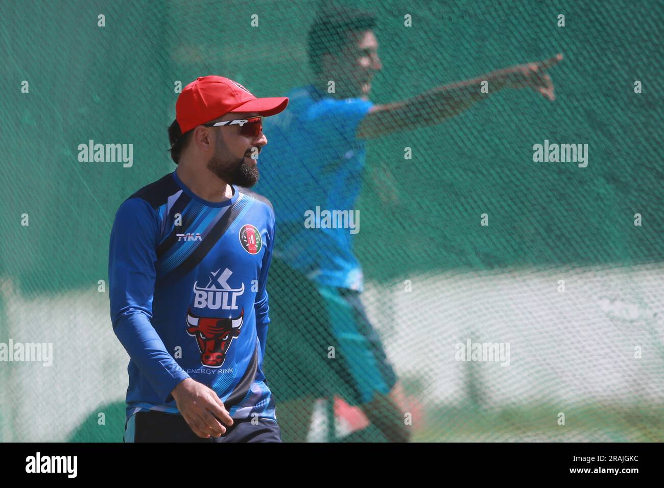 Afghanistan Star cricketer Rashid Khan during the Afghanistan ...