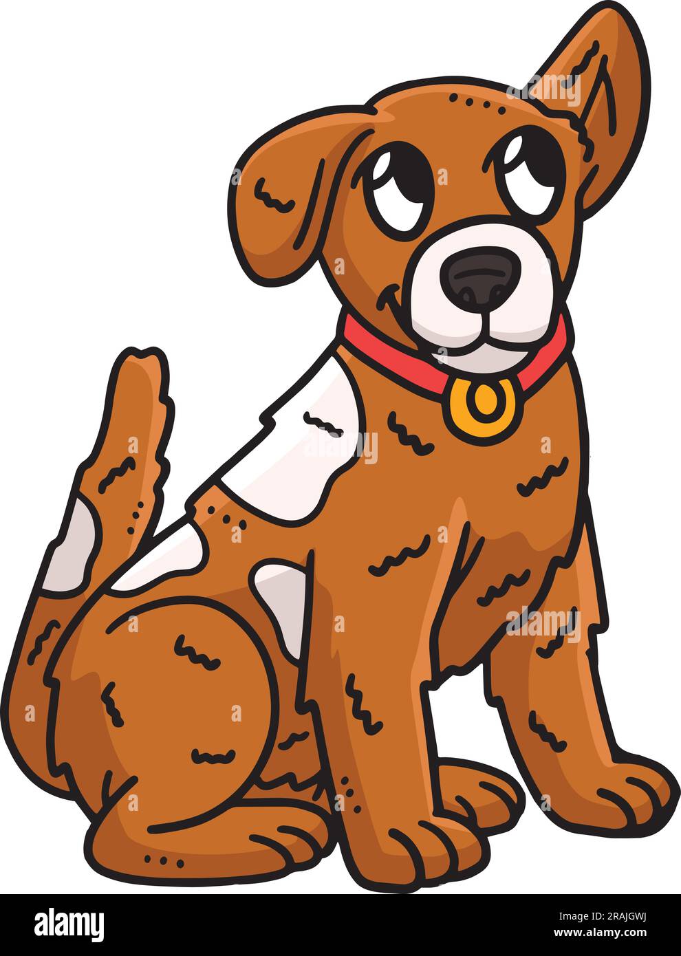 Dog Animal Cartoon Colored Clipart Illustration Stock Vector Image ...