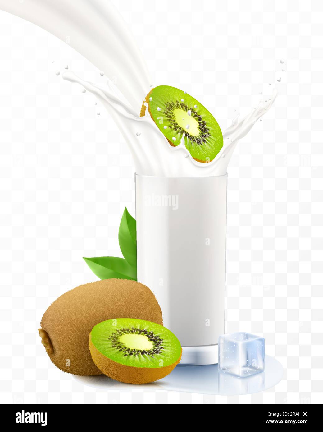 Cocktail drink kiwi slice Stock Vector Images - Alamy