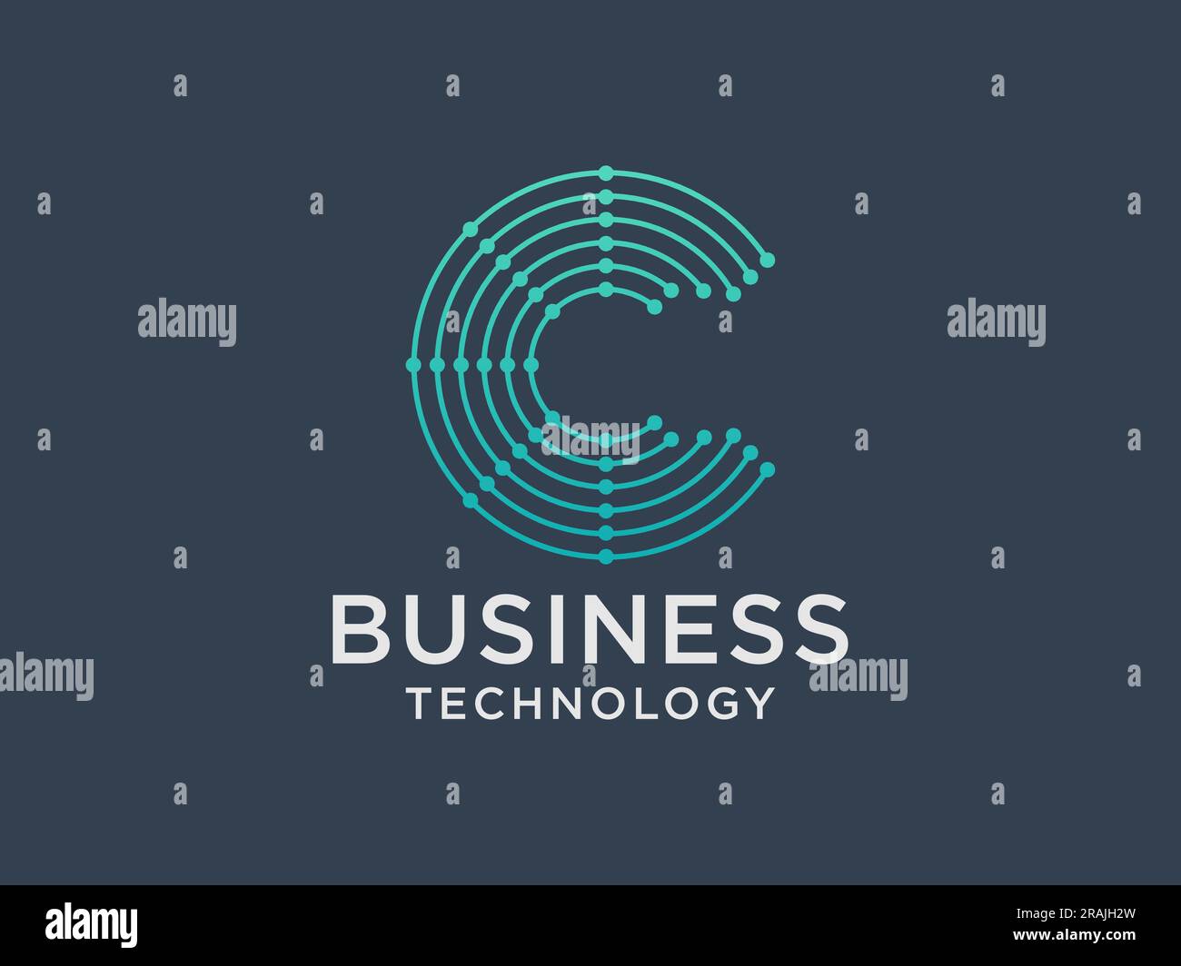 Letter C vector line logo design. Creative minimalism logotype icon ...