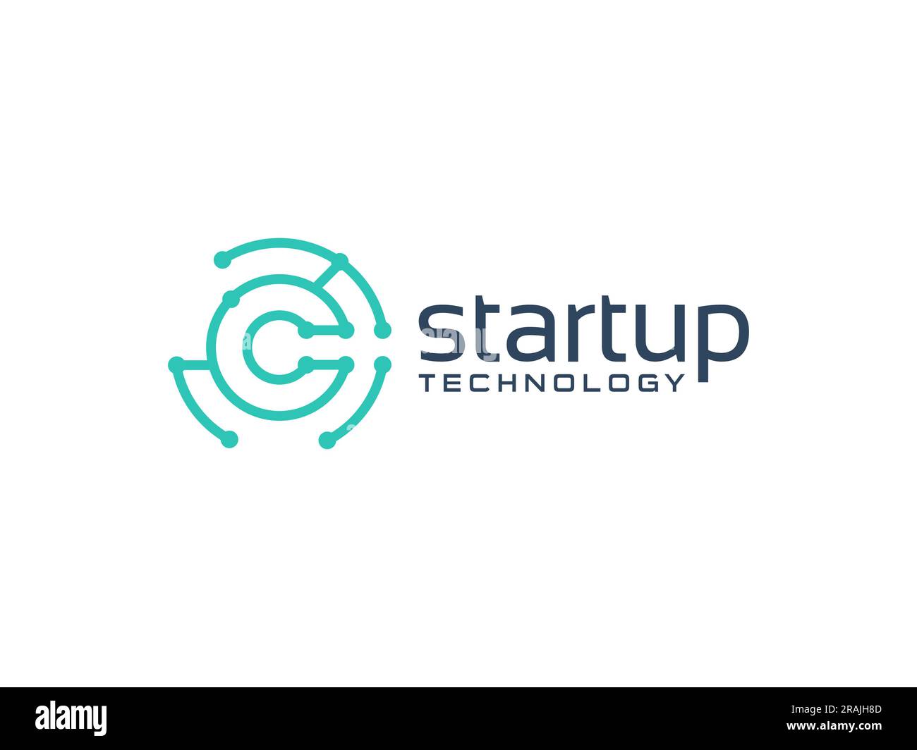 Letter C vector line logo design. Creative minimalism logotype icon ...