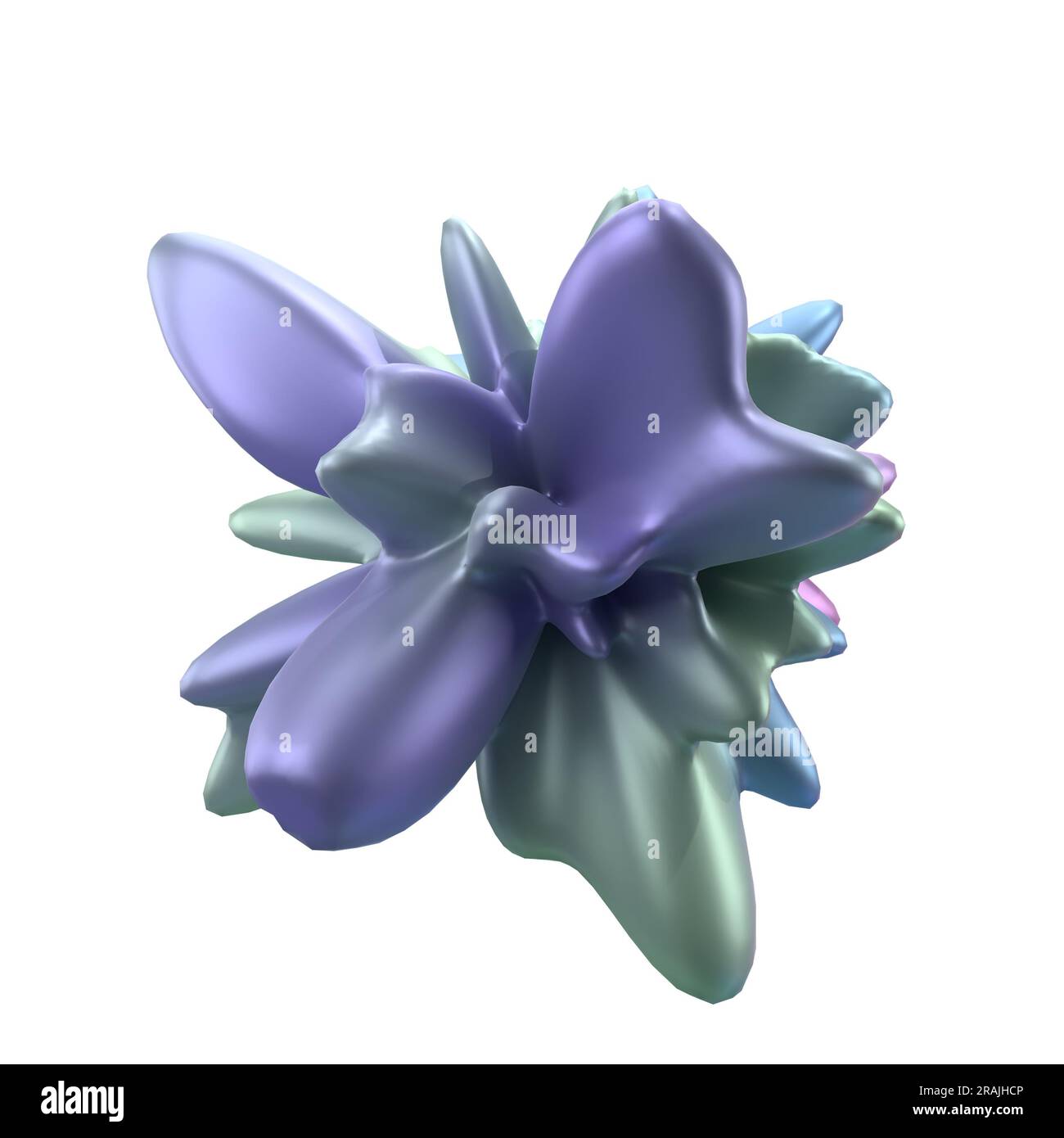 3d Abstract shape composition with spherical. Pearlescent splash ...