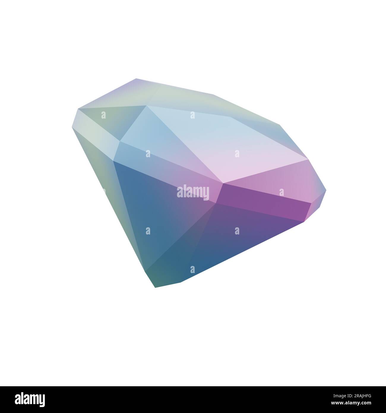 3d abstract shape metal diamant geometric. Realistic glossy gradient ...