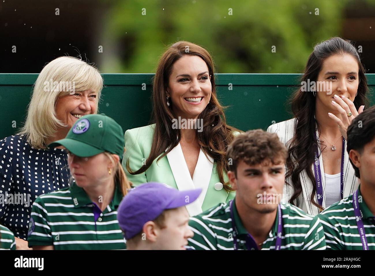 The Princess of Wales alongside Deborah Jevans and Laura Robson ...