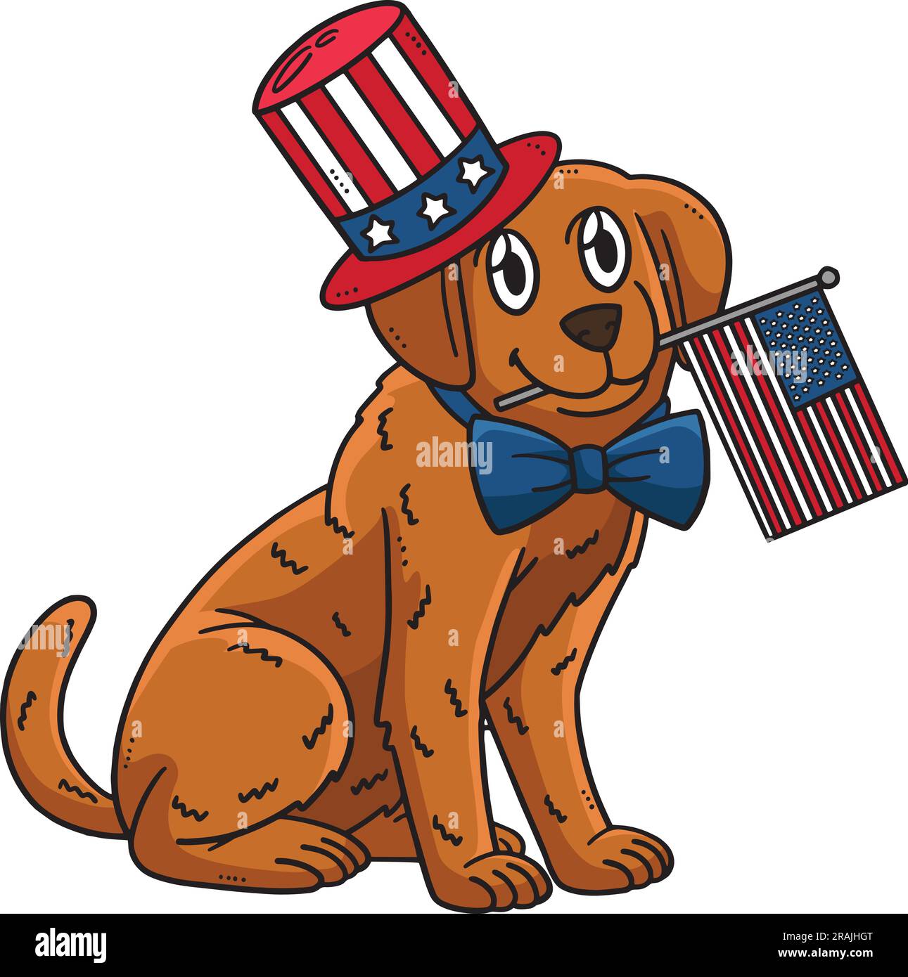 Patriotic puppy Stock Vector Images - Alamy