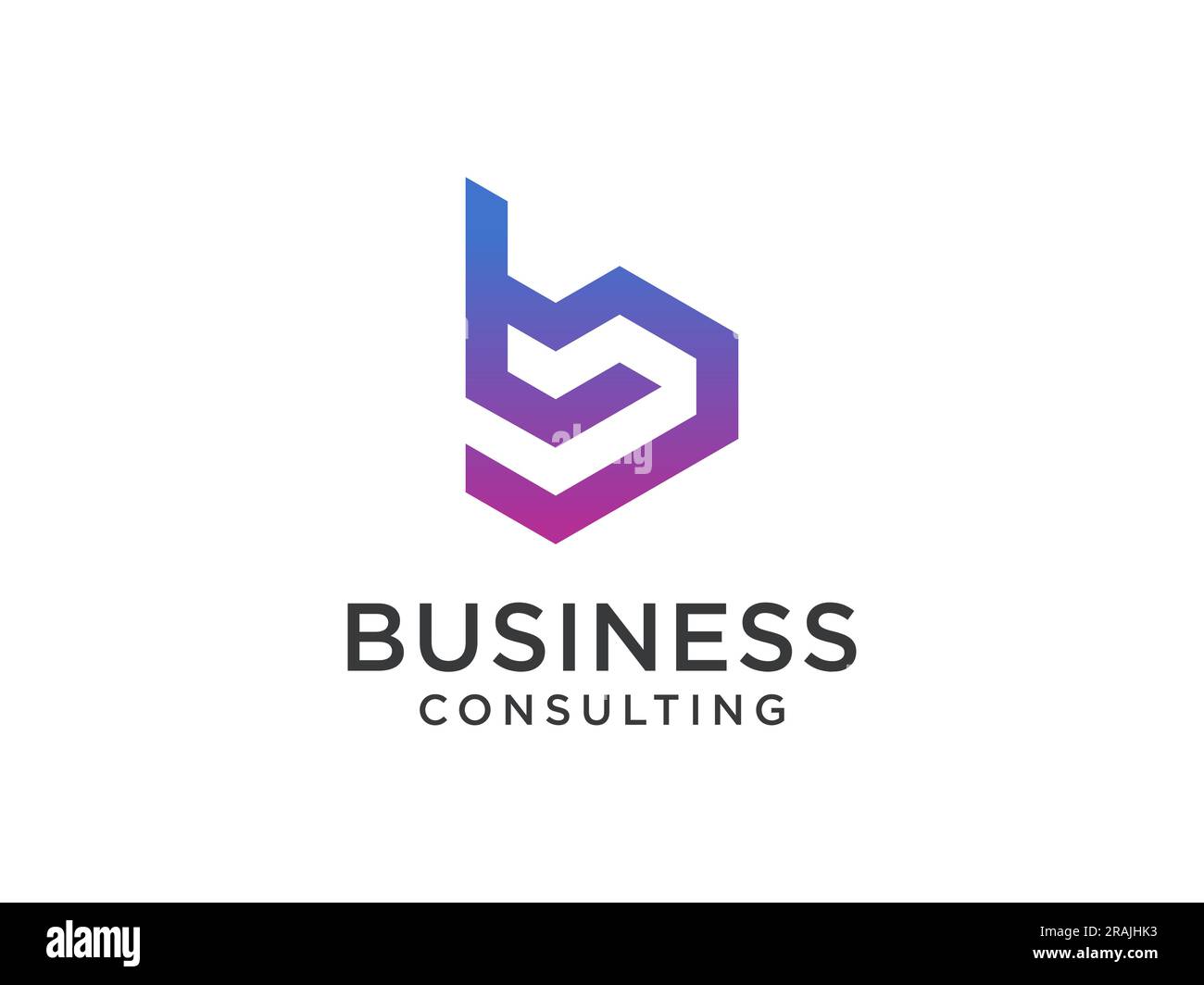 Abstract letter B modern logo icon design concept. Creative bright ...