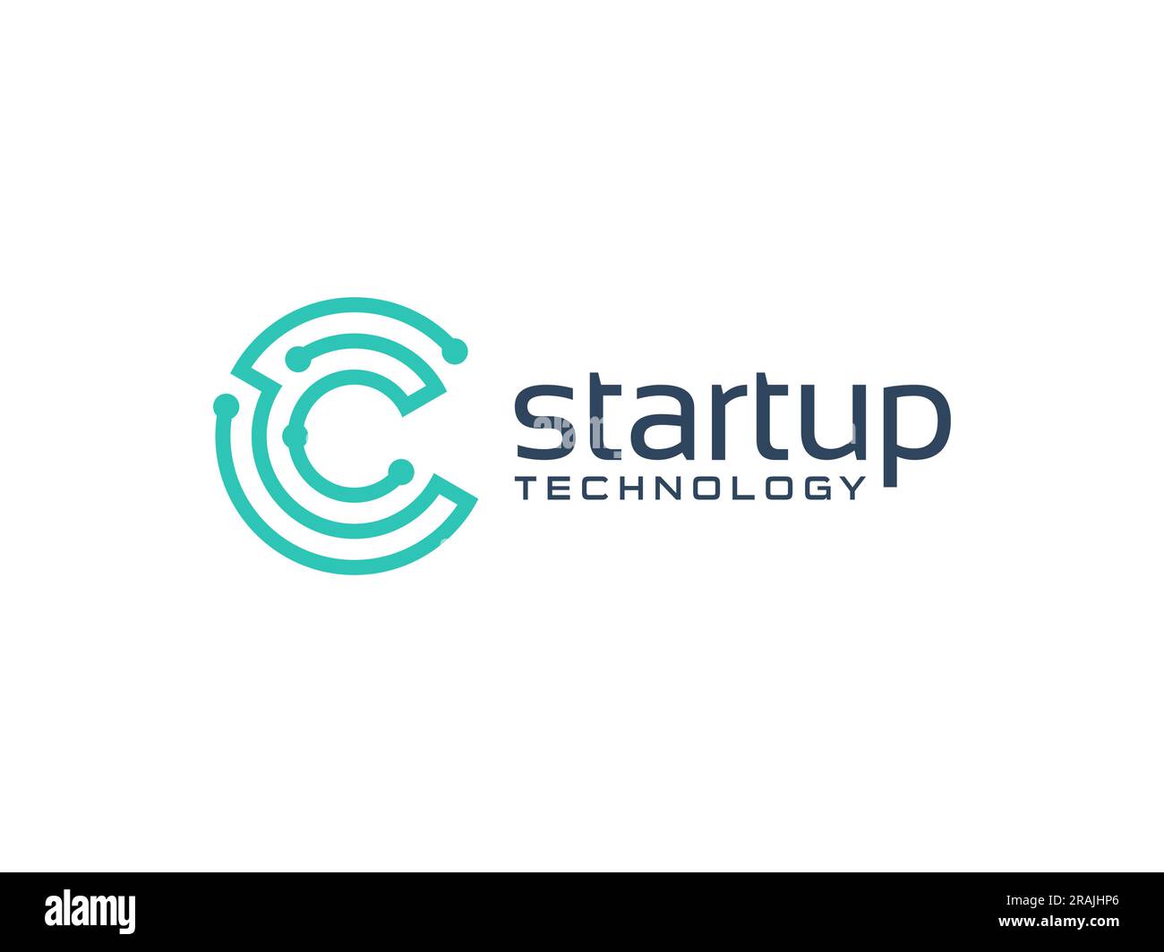 Letter C vector line logo design. Creative minimalism logotype icon ...
