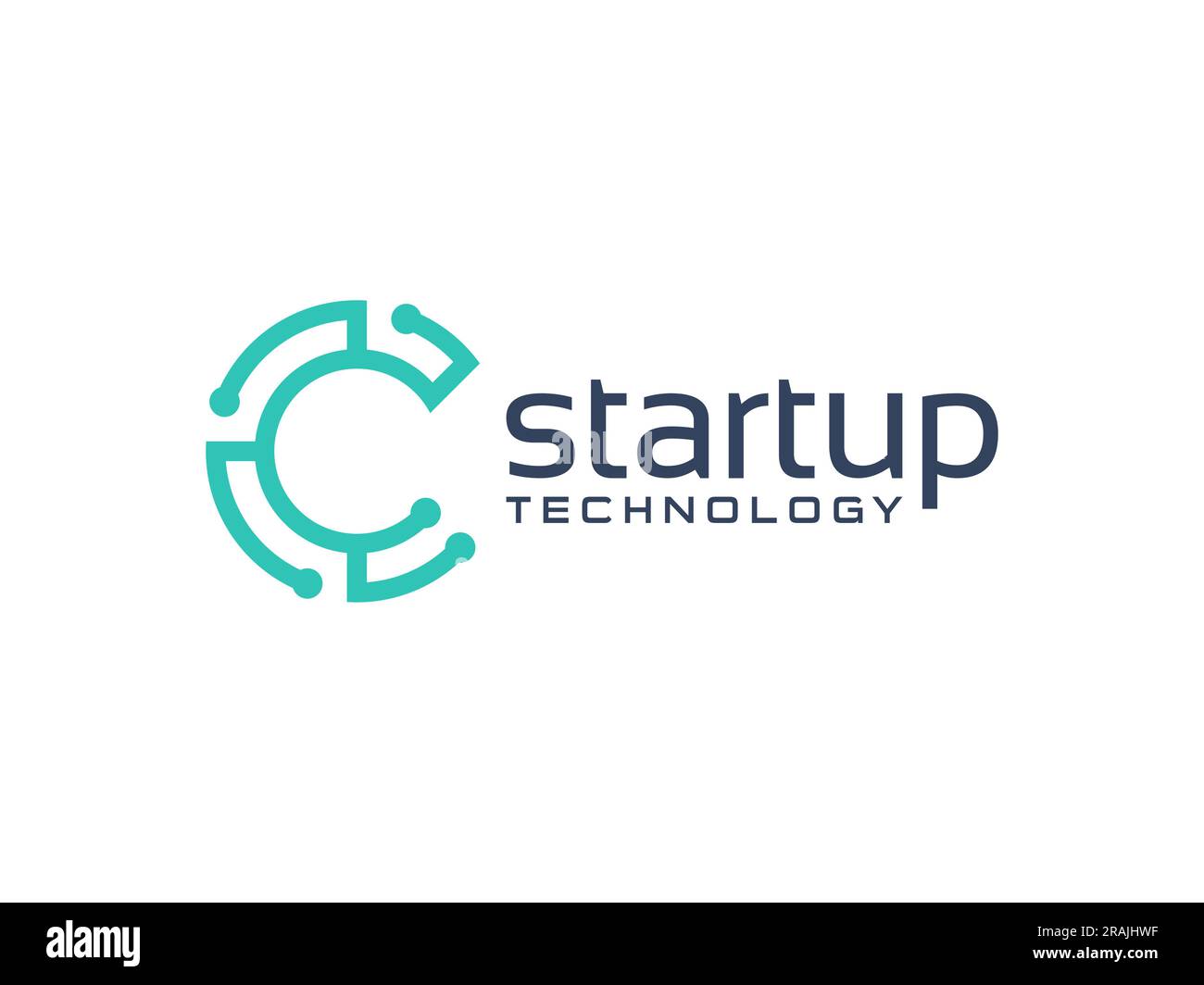 Letter C vector line logo design. Creative minimalism logotype icon ...