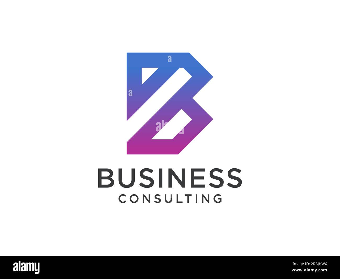 Abstract letter B modern logo icon design concept. Creative bright gradient symbol logotype ...