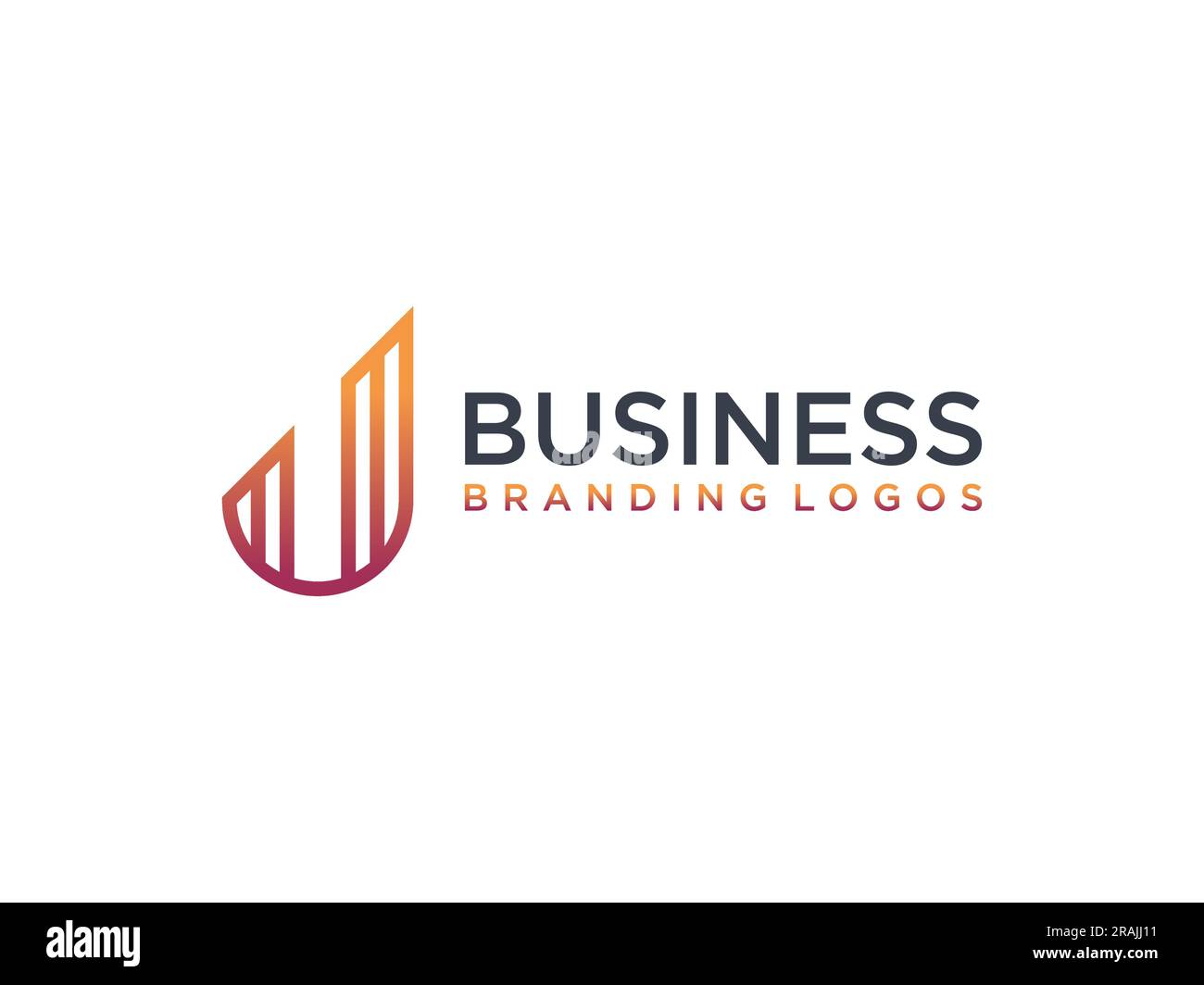 Flat vector logo design hi-res stock photography and images - Alamy