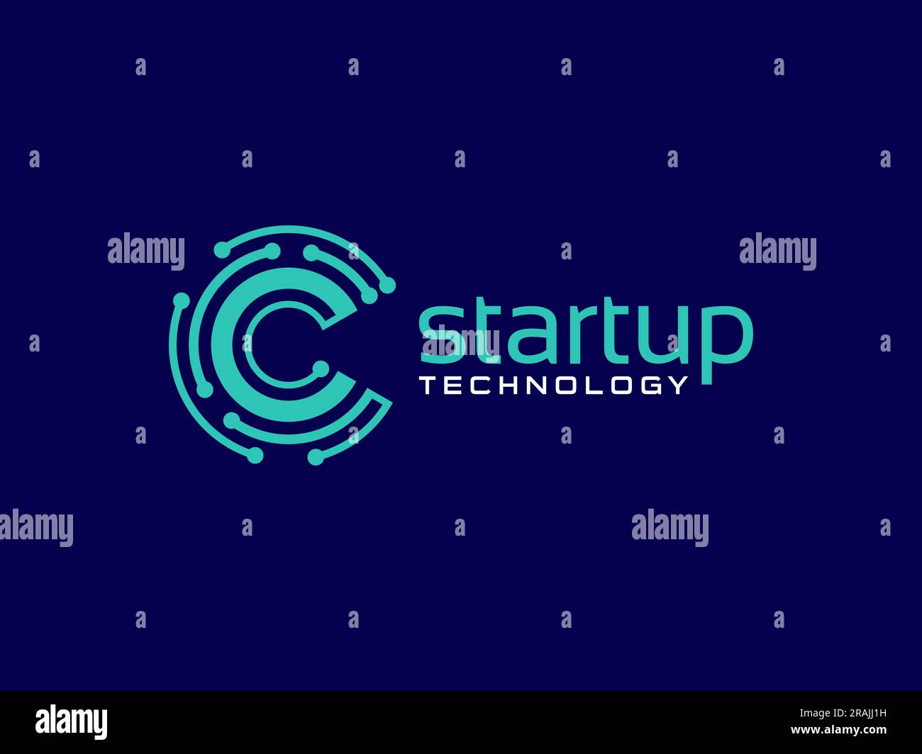 Letter C vector line logo design. Creative minimalism logotype icon ...