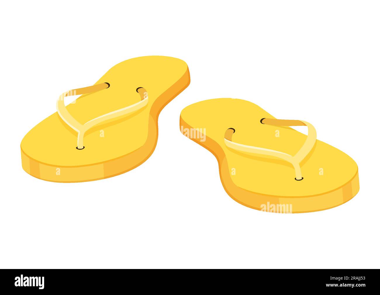 Turquoise rubber flip-flops isolated over white background, pair of ...