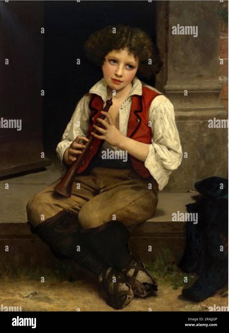 Italian piper 1874 by William-Adolphe Bouguereau Stock Photo - Alamy