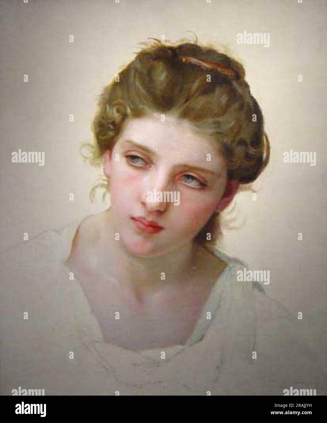 Head Study of Female Face Blonde 1898 by William-Adolphe Bouguereau ...