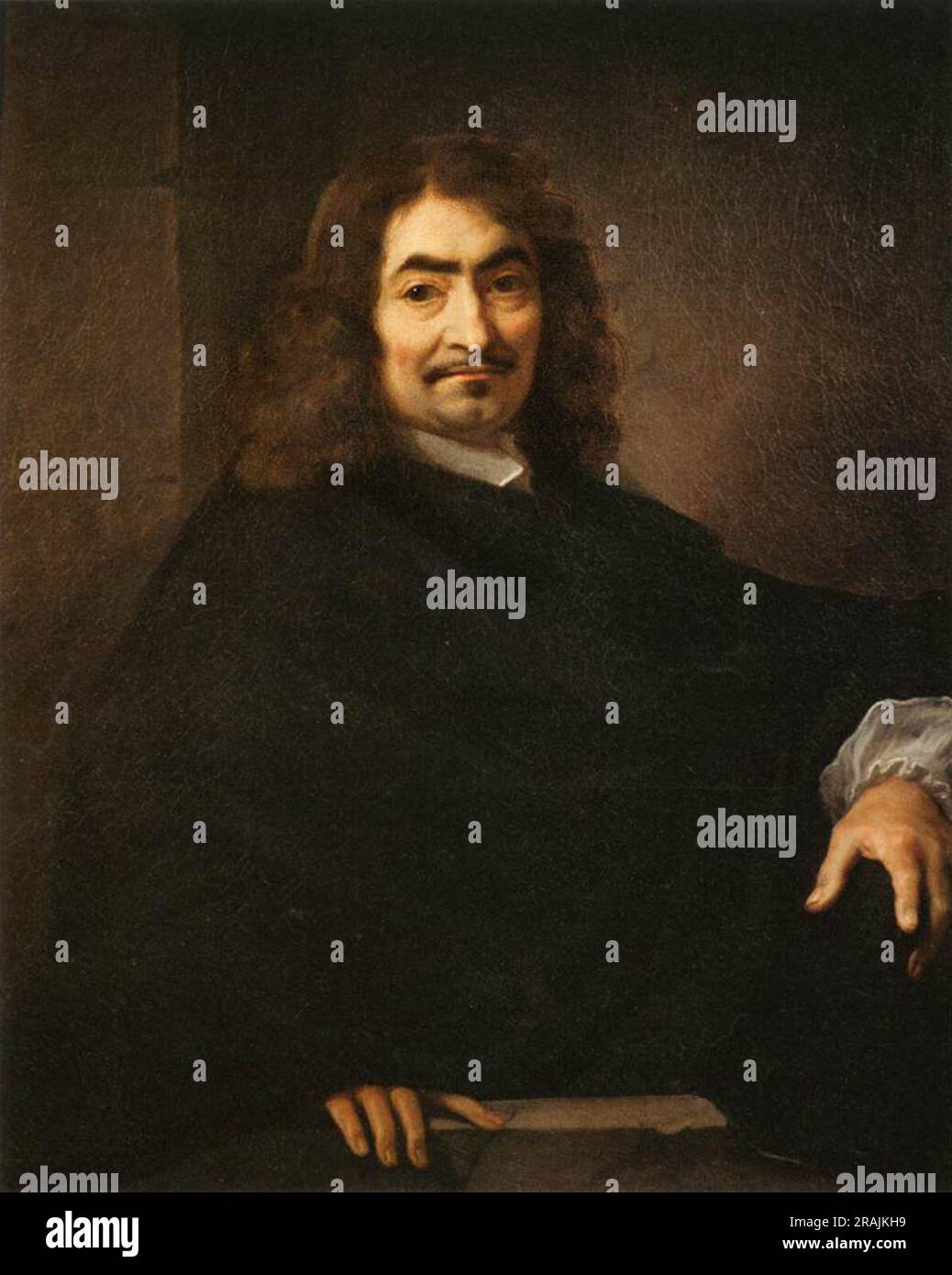 Presumed Portrait of René Descartes by Sebastien Bourdon Stock Photo ...