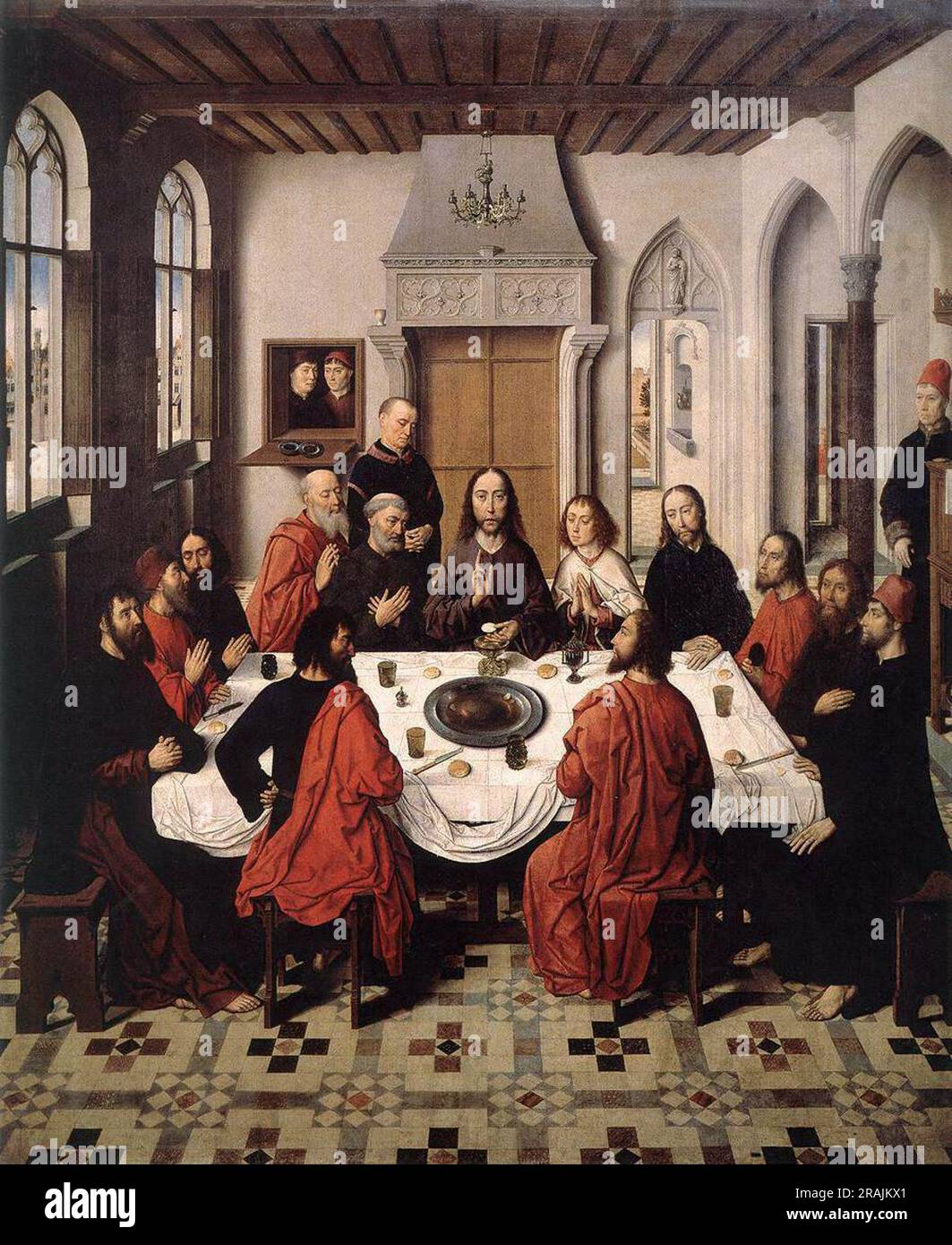 The Last Supper - from the Winged Altarpiece in St. Peter in Leuven ...