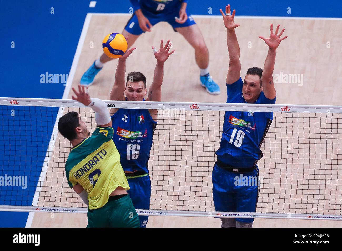 Pasay City, Philippines. 4th July, 2023. Yuri Romano (C) and Roberto ...