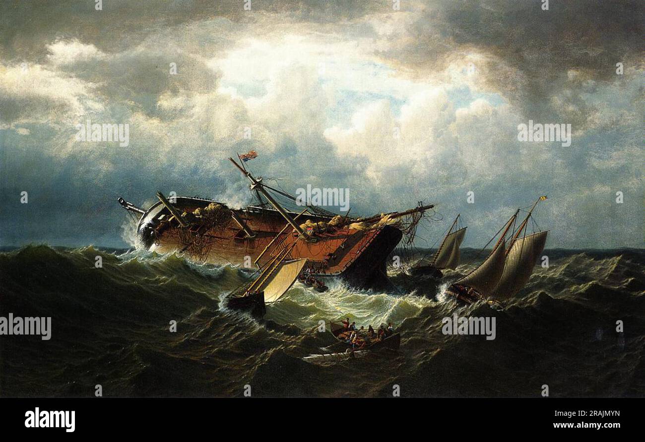 Shipwreck off Nantucket (also known as Wreck off Nantucket, after a ...