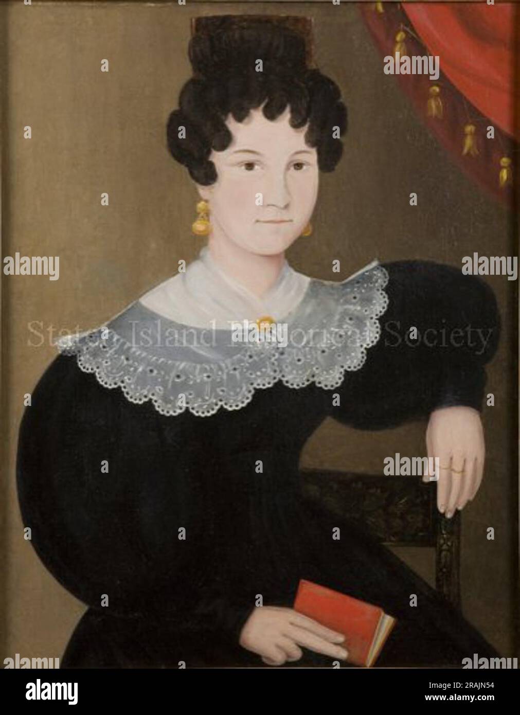 Portrait of Catherine Rachel (Winant) Cole 1833 by John Bradley Stock ...