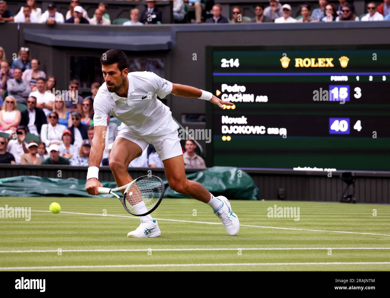 Wimbledon. Reigning Wimbledon Champion Novak Djokovic of, Serbia. 03rd ...