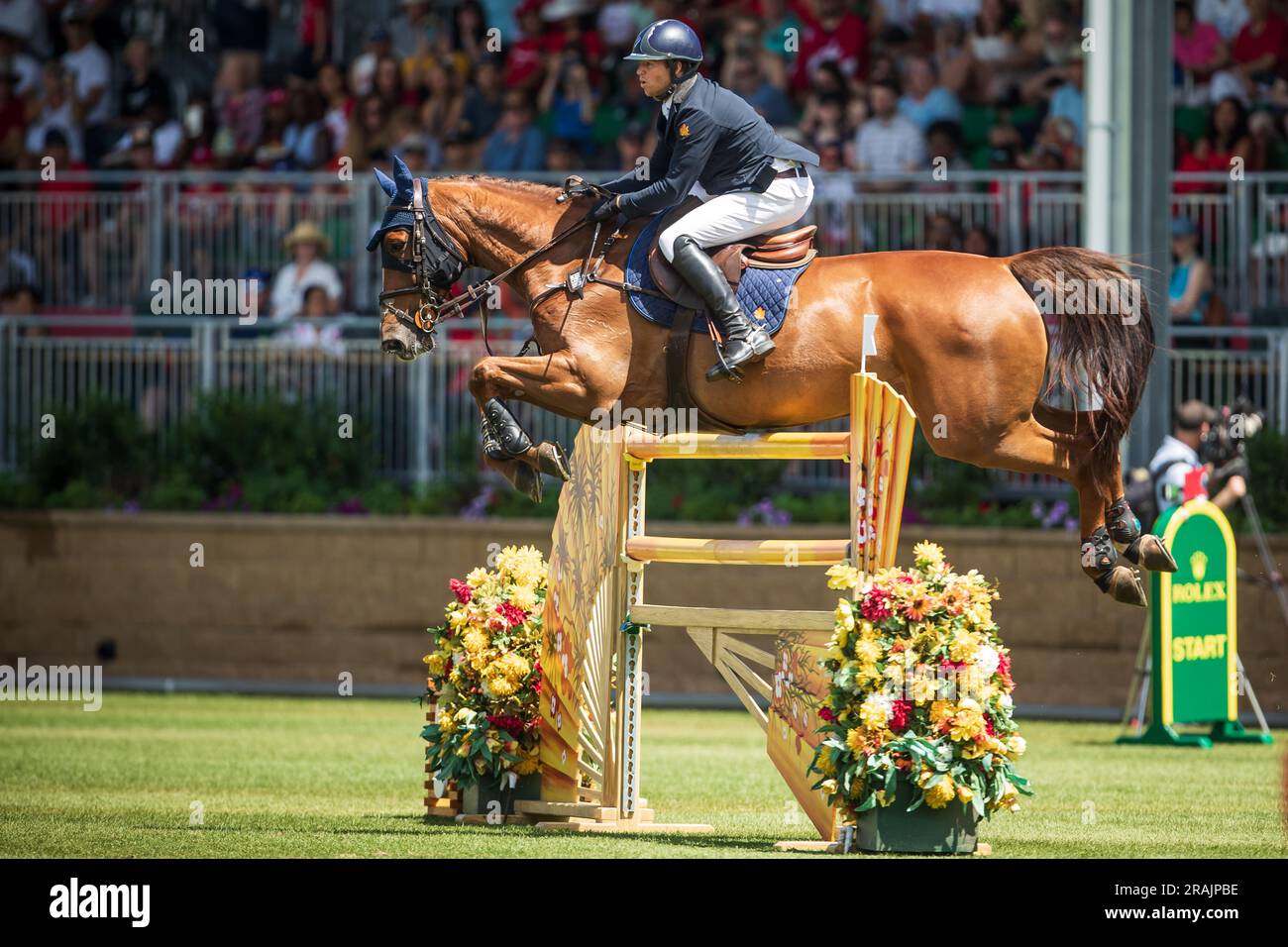 David Cameron of Australia competes in the Rolex Pan American Grand ...