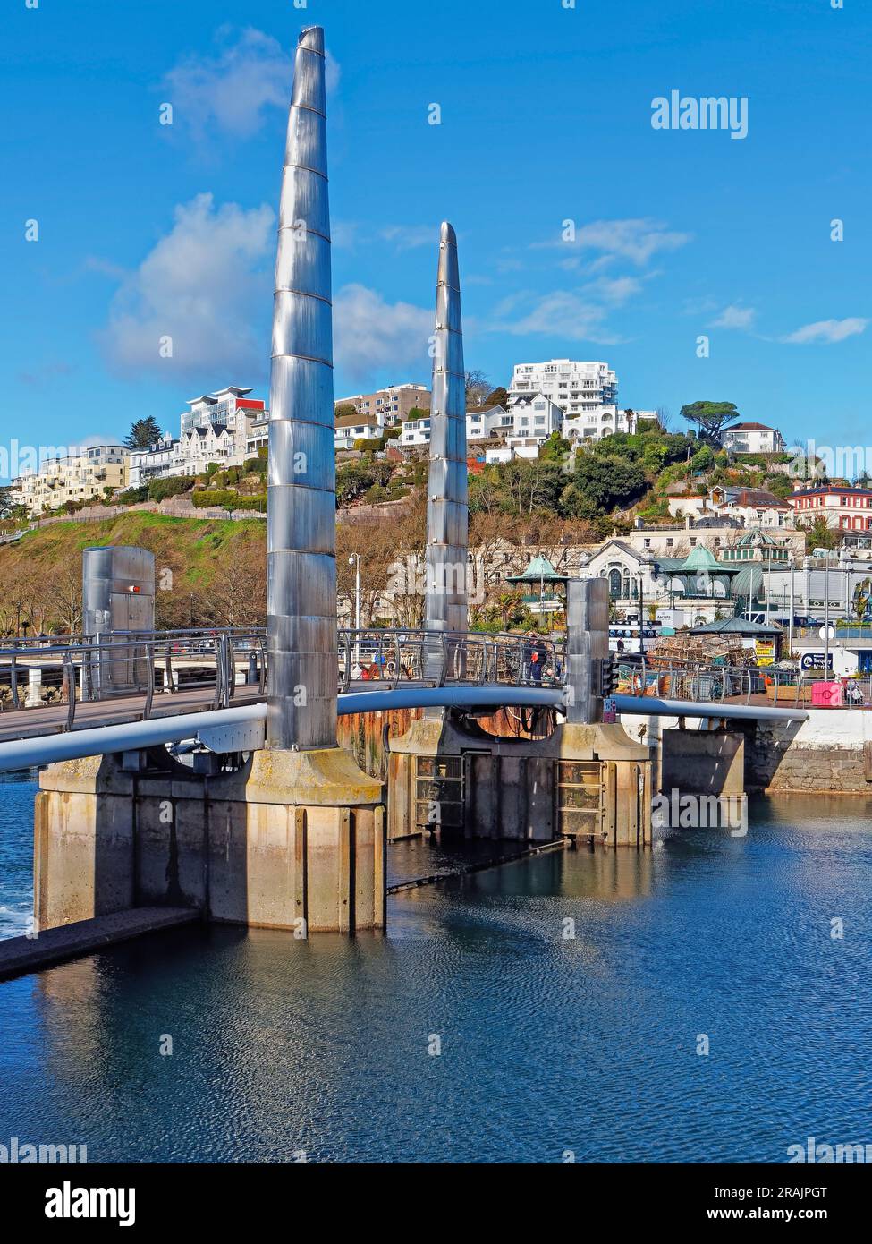 UK, Devon, Torquay Harbour Bridge Stock Photo - Alamy