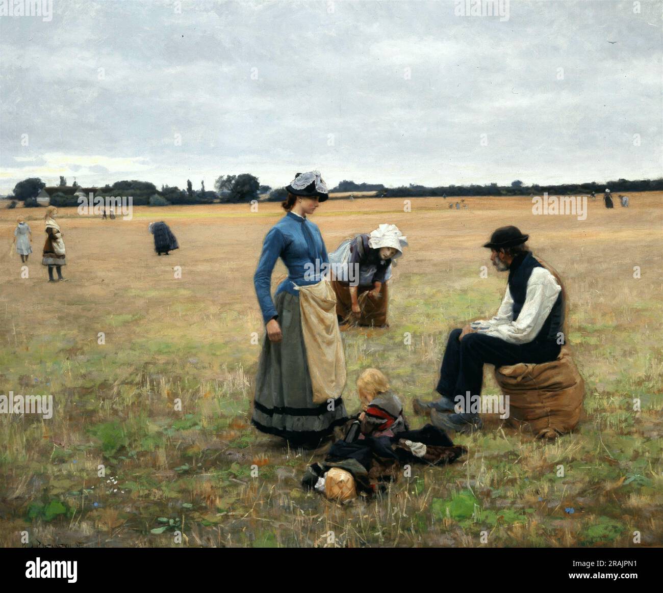 Cowed 1887 by Hans Andersen Brendekilde Stock Photo - Alamy