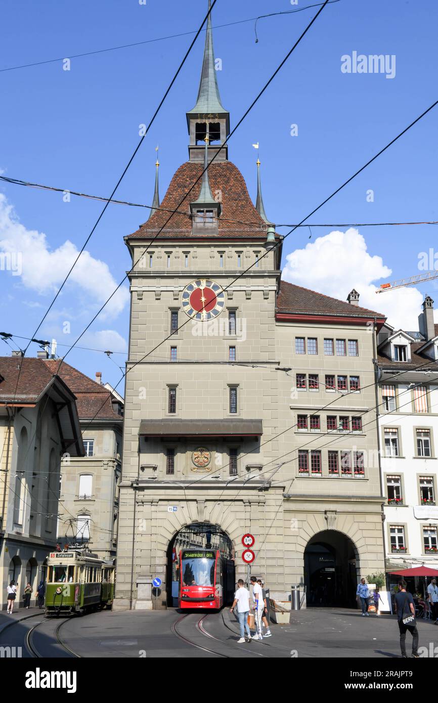 Bern, Switzerland - 10 June 2023: the famous clocktower of Bern on ...