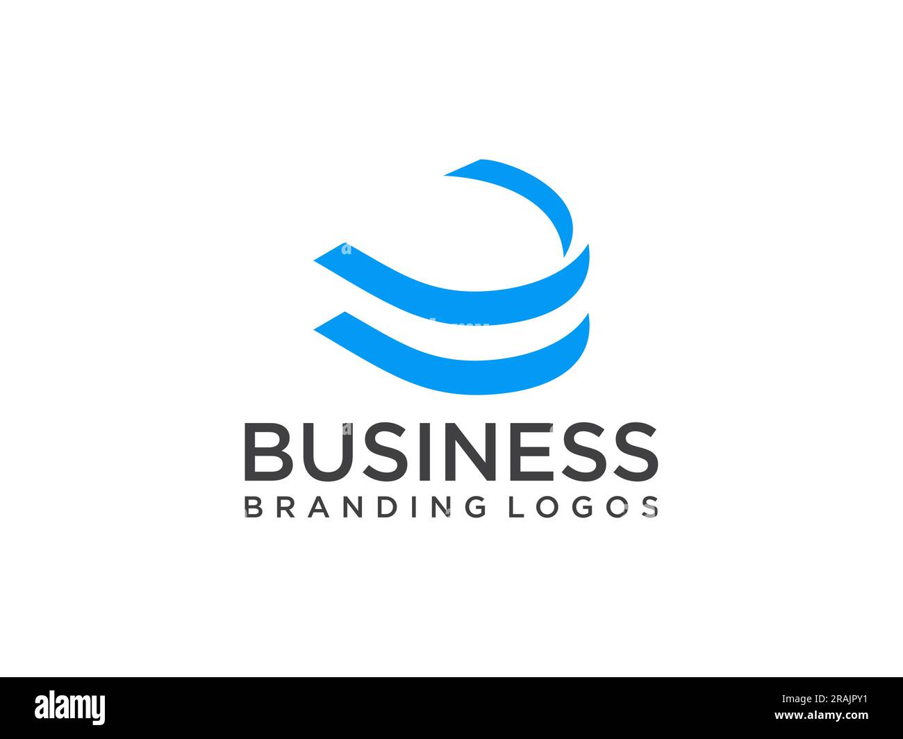 U Letter Logo With Blue Lines Design. Line Letter Symbol Vector ...