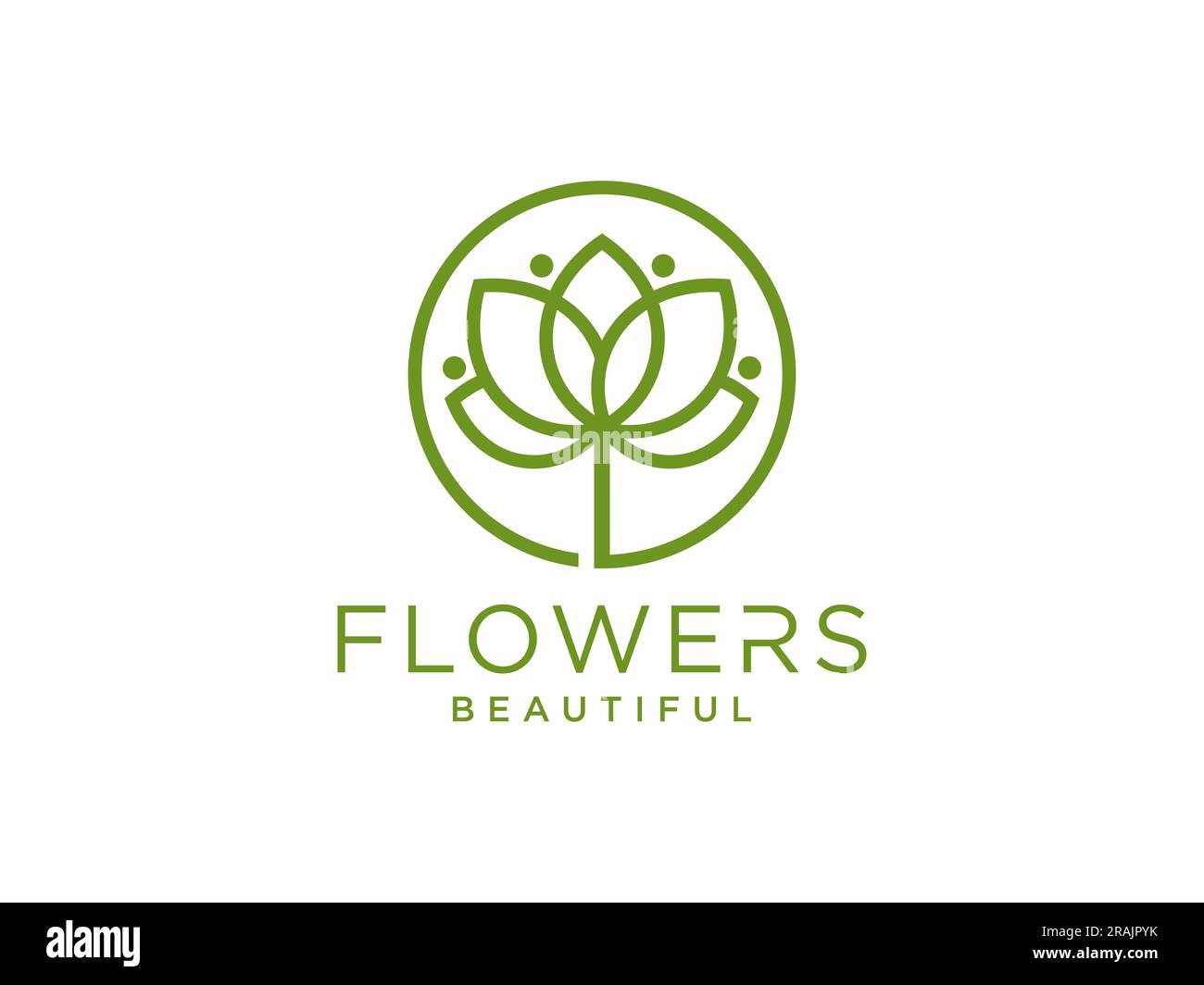 Logo flower Stock Vector Images - Alamy