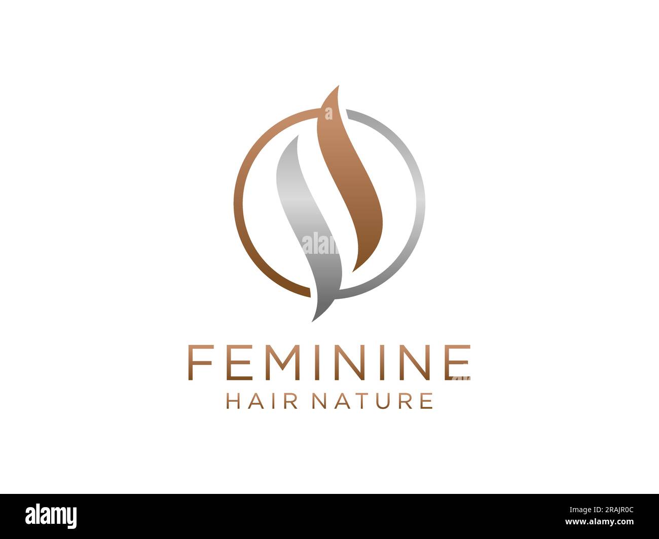 Abstract Hair Wave Logo Letter S isolated on White Background. Flat ...