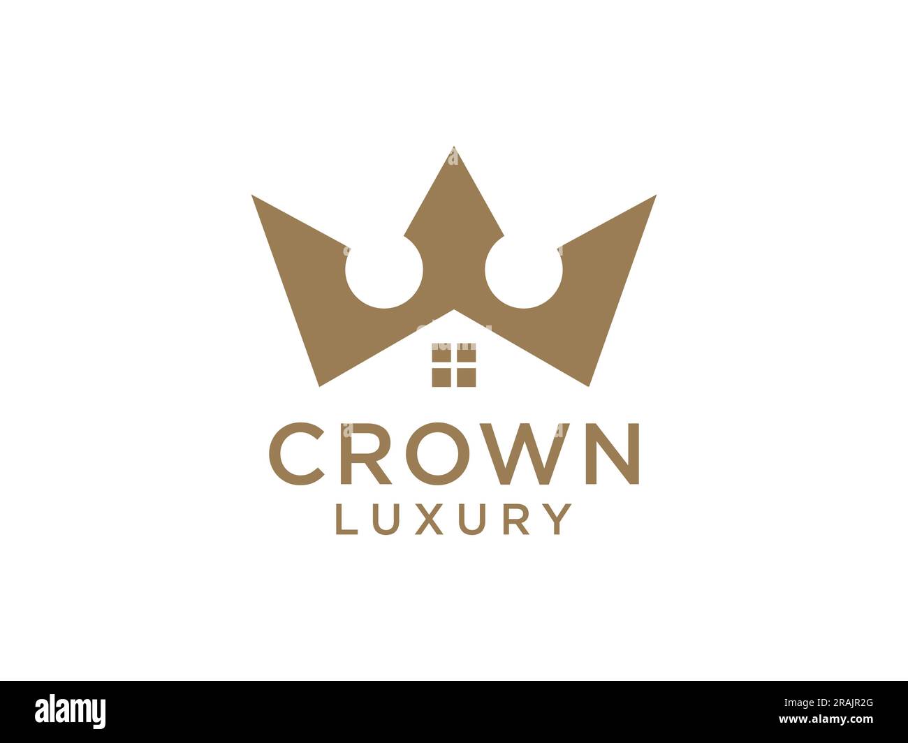 creative king and queen crowns symbols or logo elements. Geometric ...