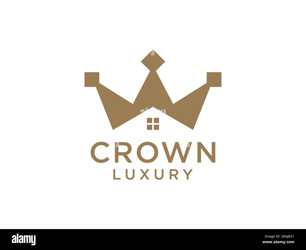 creative king and queen crowns symbols or logo elements. Geometric ...