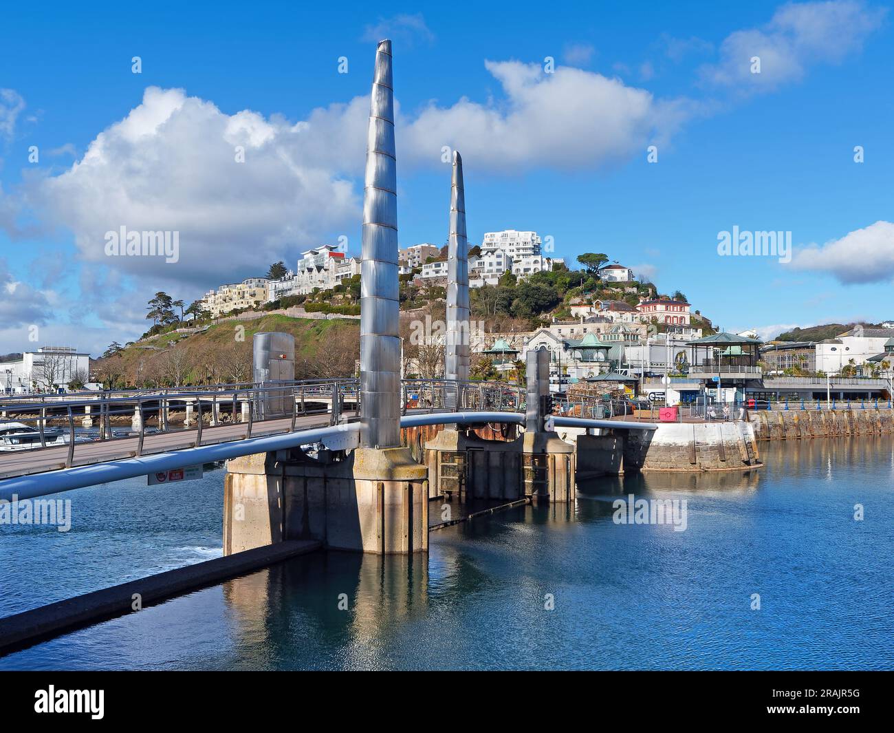 UK, Devon, Torquay Harbour Bridge Stock Photo - Alamy