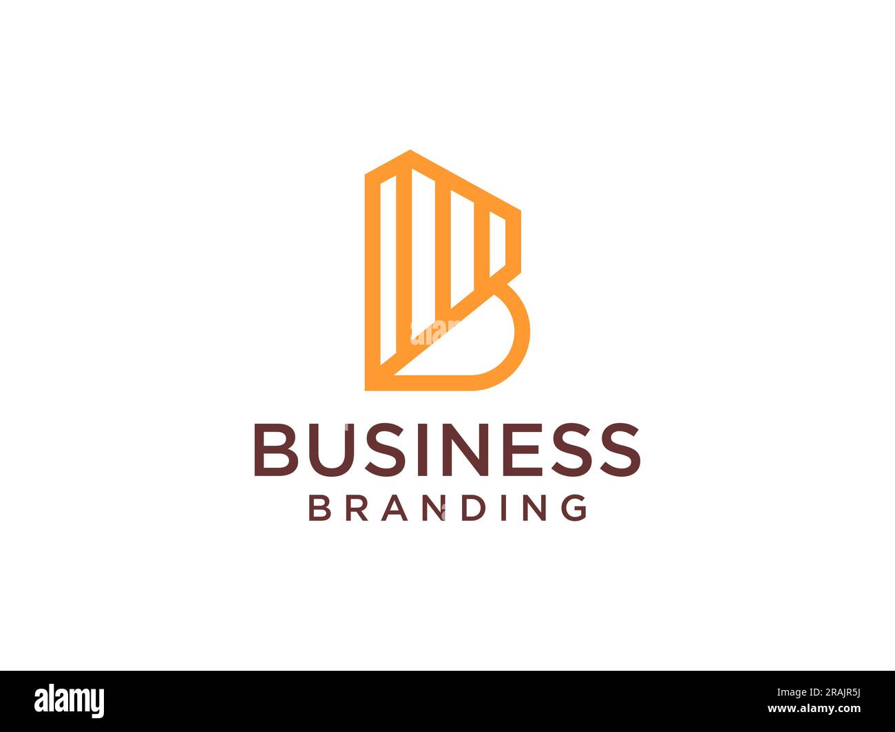 Digital b letter logo hi-res stock photography and images - Alamy