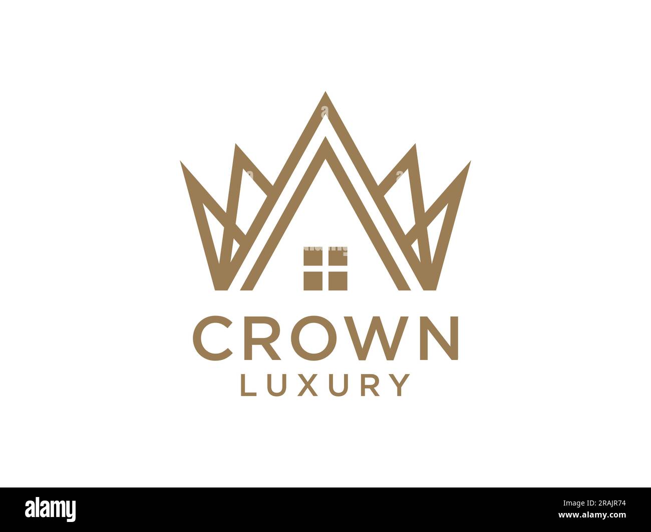 creative king and queen crowns symbols or logo elements. Geometric ...