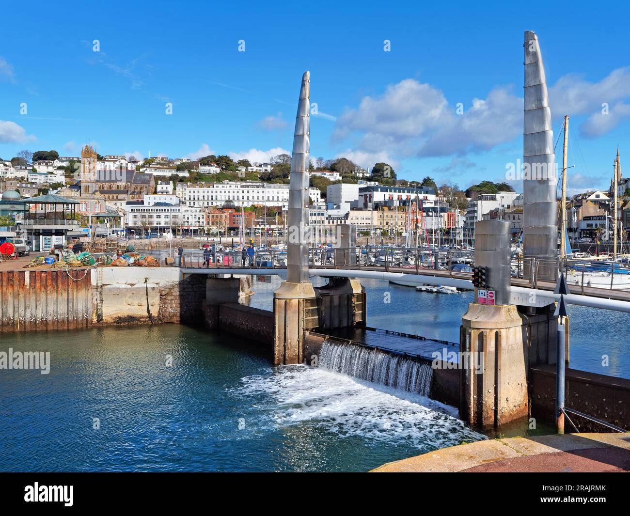 UK, Devon, Torquay Harbour Bridge Stock Photo - Alamy