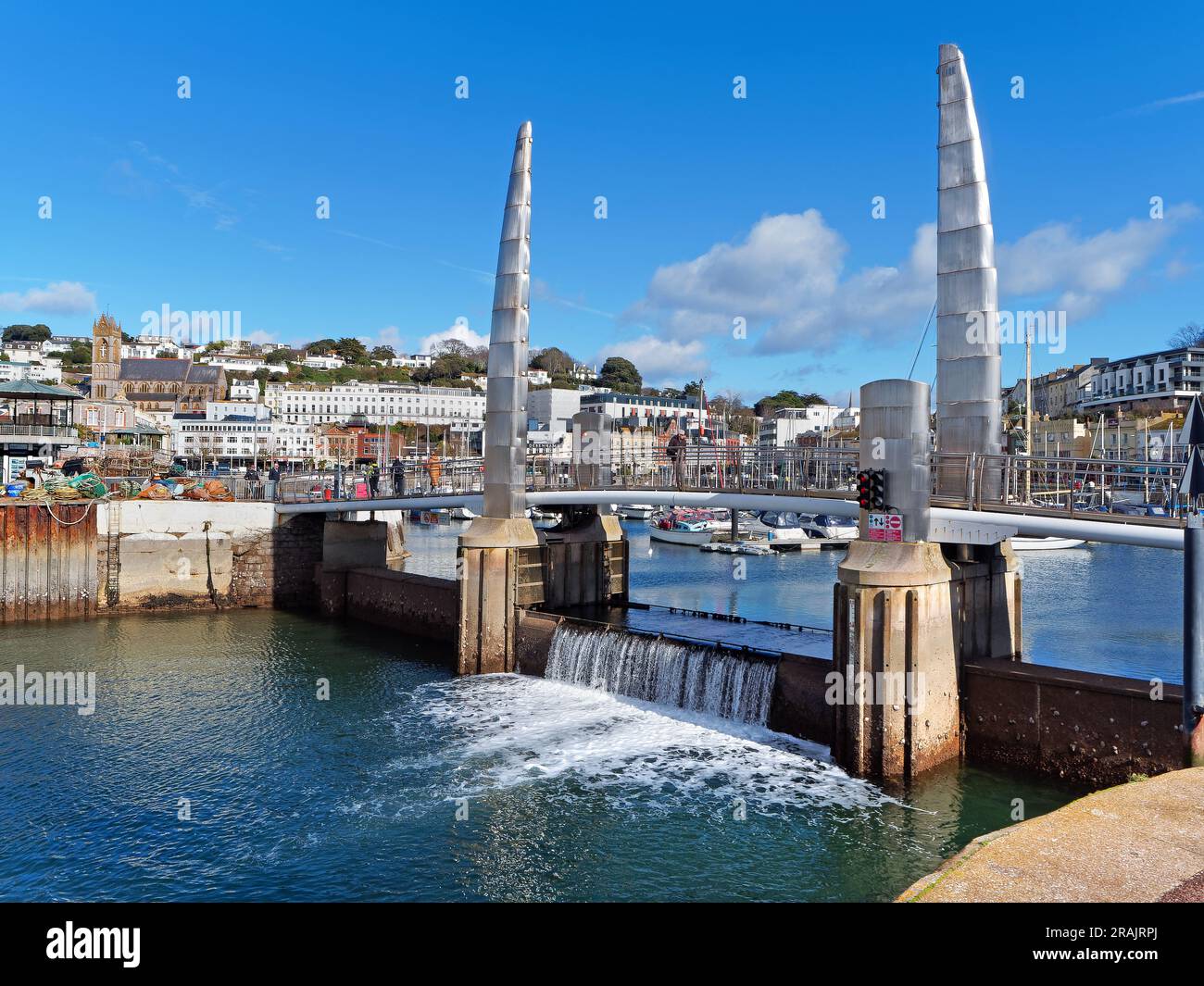 UK, Devon, Torquay Harbour Bridge Stock Photo - Alamy
