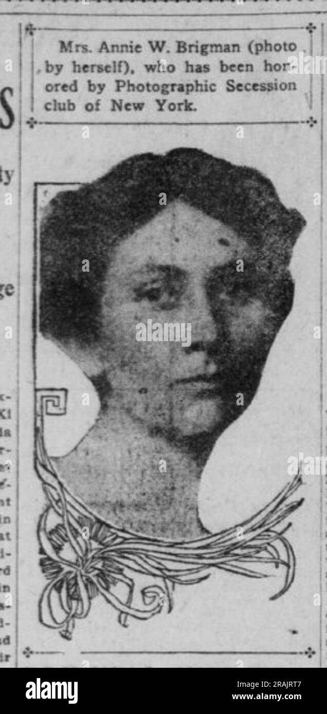 Self Portrait 1908 by Anne Brigman Stock Photo - Alamy