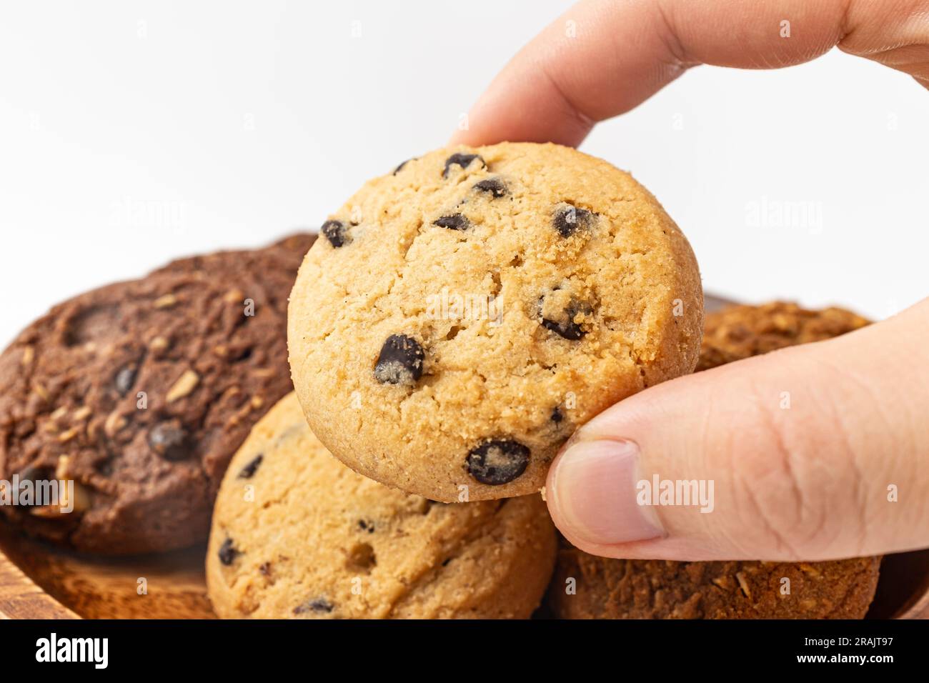 Cookies on a white background Stock Photo - Alamy