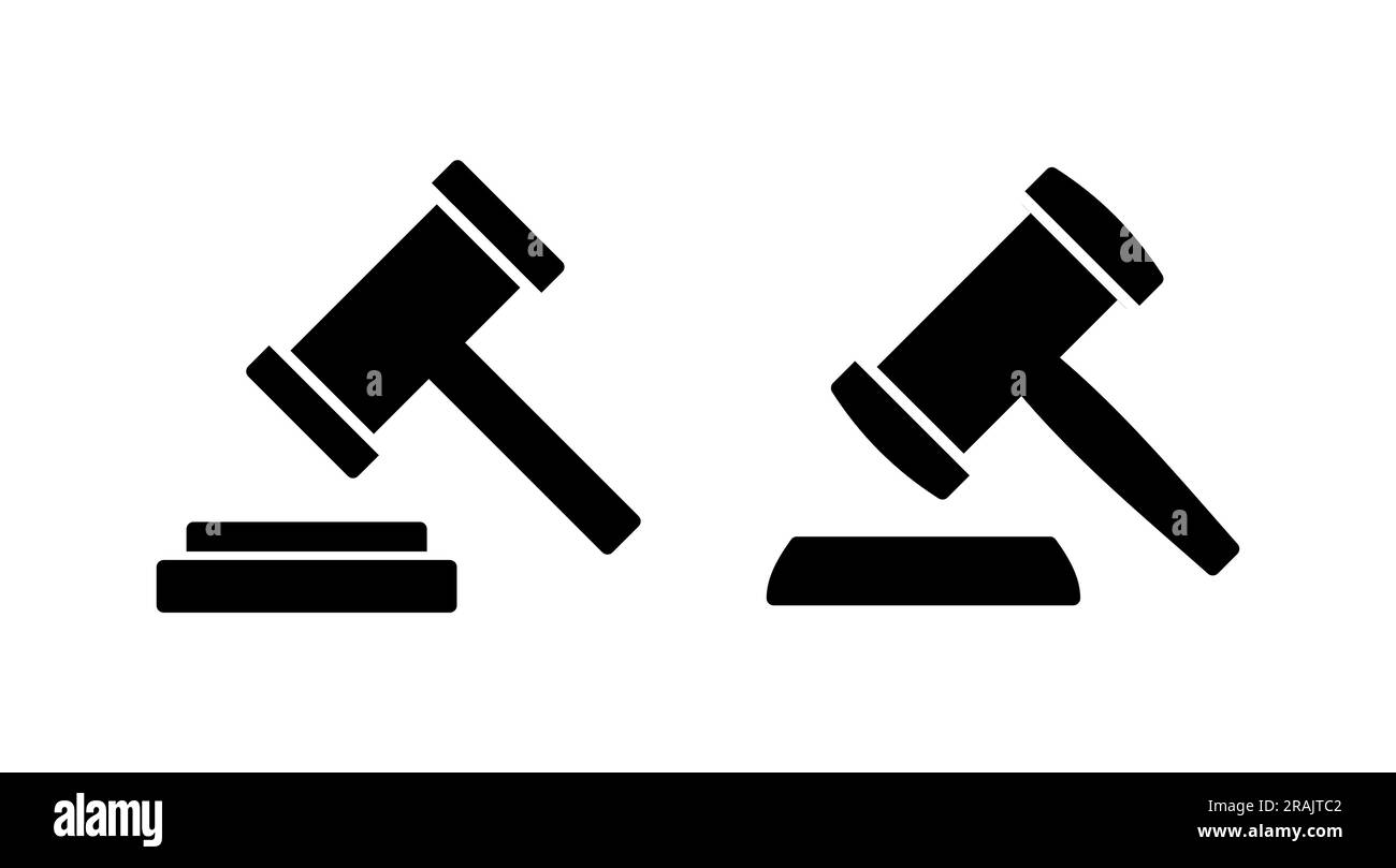 Gavel icon vector. judge gavel icon. auction hammer Stock Vector Image ...